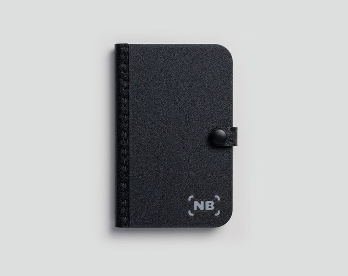 Black & Grey Notebunker | 3D Printed Pocket Memo Notebook Hardcover ...