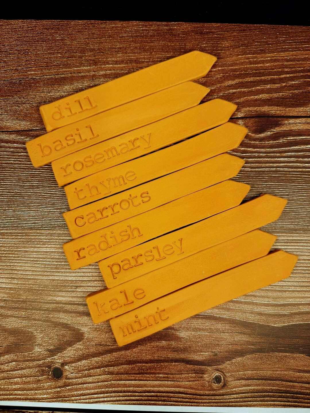 Custom Terracotta Garden Markers: Handmade Clay Plant Labels, Set of 6 ...