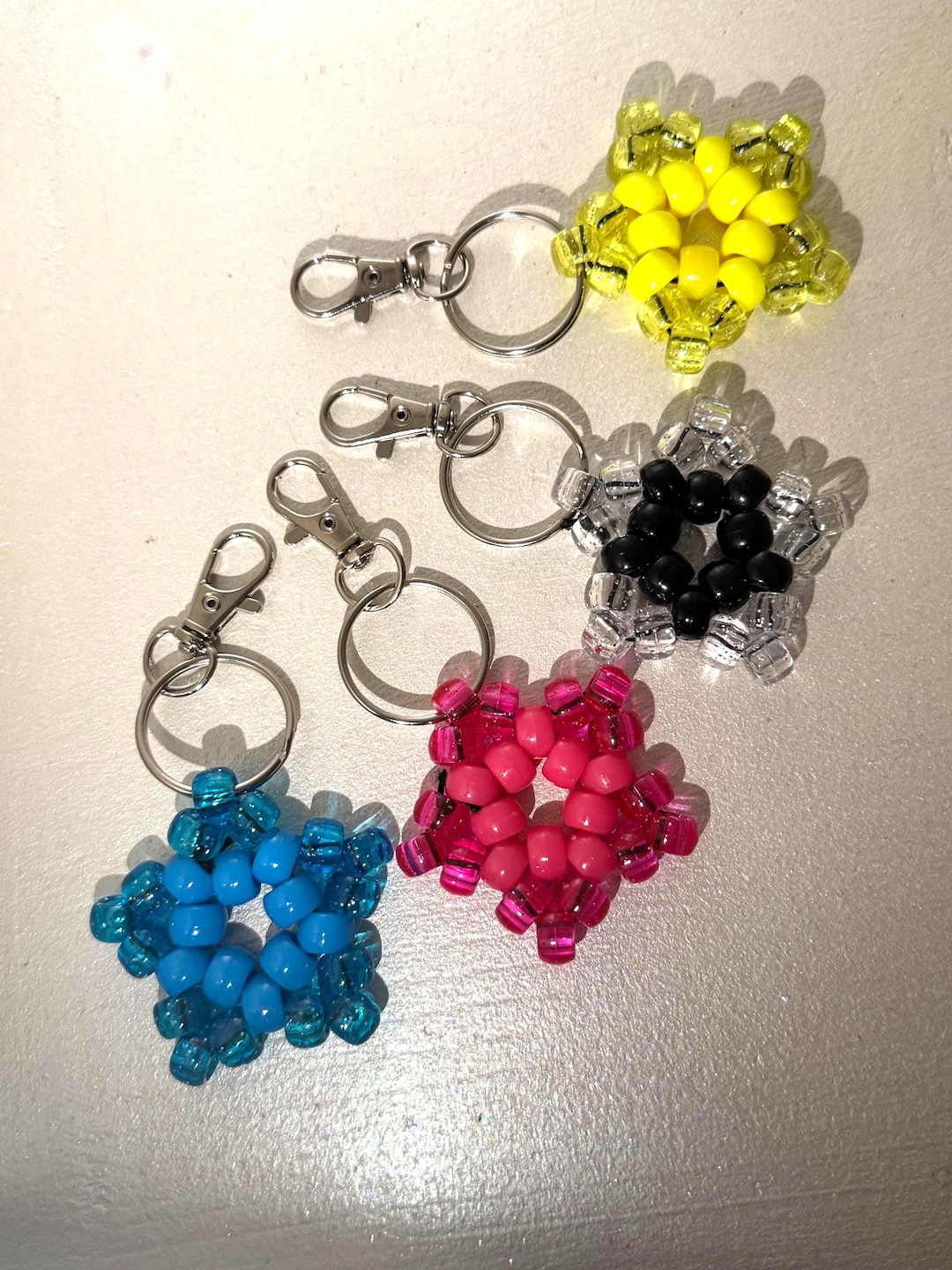 Small Kandi Star Charms/keychains - Etsy