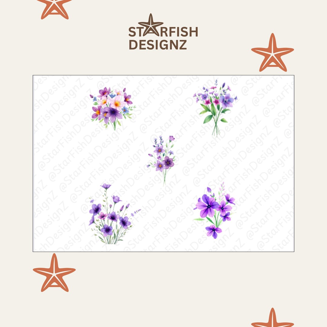 Floral SVG Bundle: Spring Flower Clipart, Cricut Cut Files (digital ...
