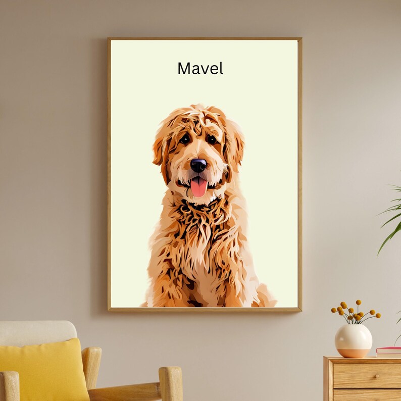 Custom Dog Painting From Photo Custom Pet Portraits Using Pet Photo ...