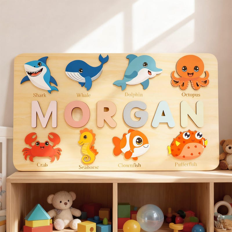 Whale Puzzle Toddler - Etsy UK