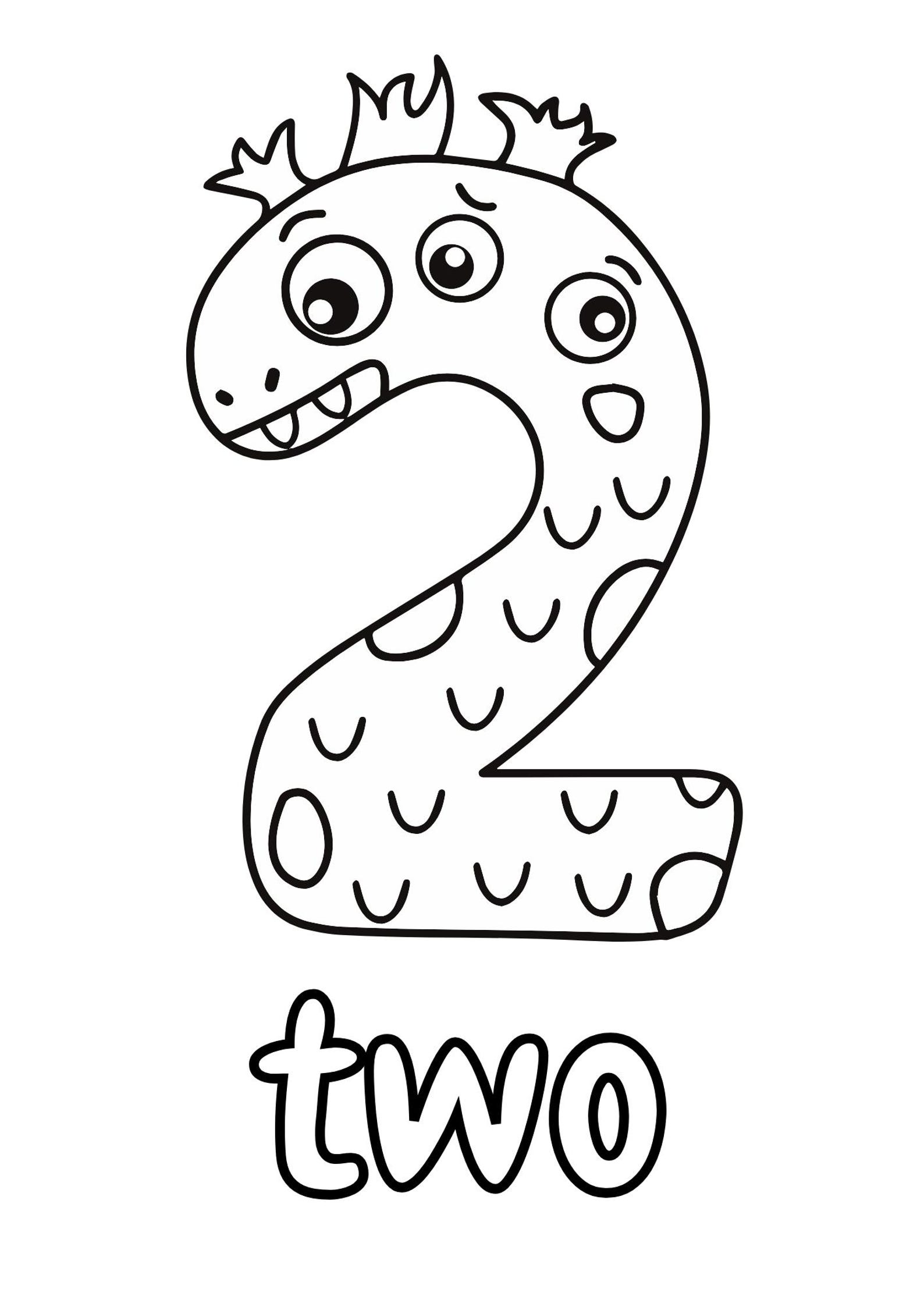 Monster Number Colouring Book for Kids – Numbers 1 to 9 | Fun ...