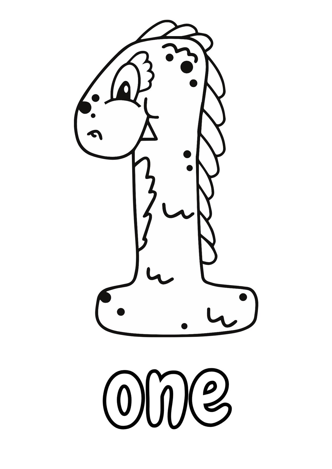 Monster Number Colouring Book for Kids – Numbers 1 to 9 | Fun ...