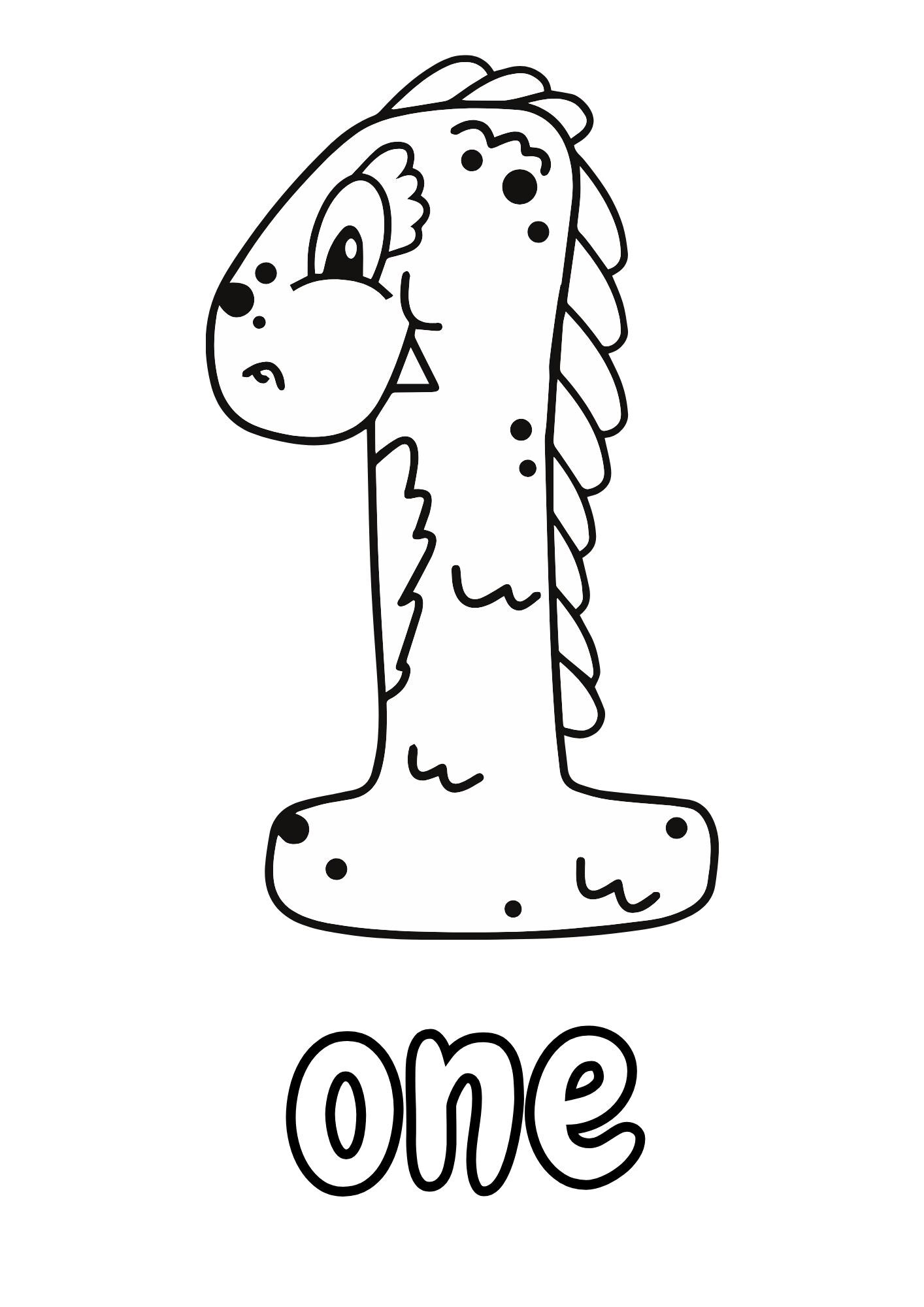 Monster Number Colouring Book for Kids – Numbers 1 to 9 | Fun ...