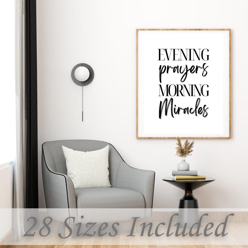 Christian Prayer Art: Bible Verse Printable - Faith Scripture Decor ...