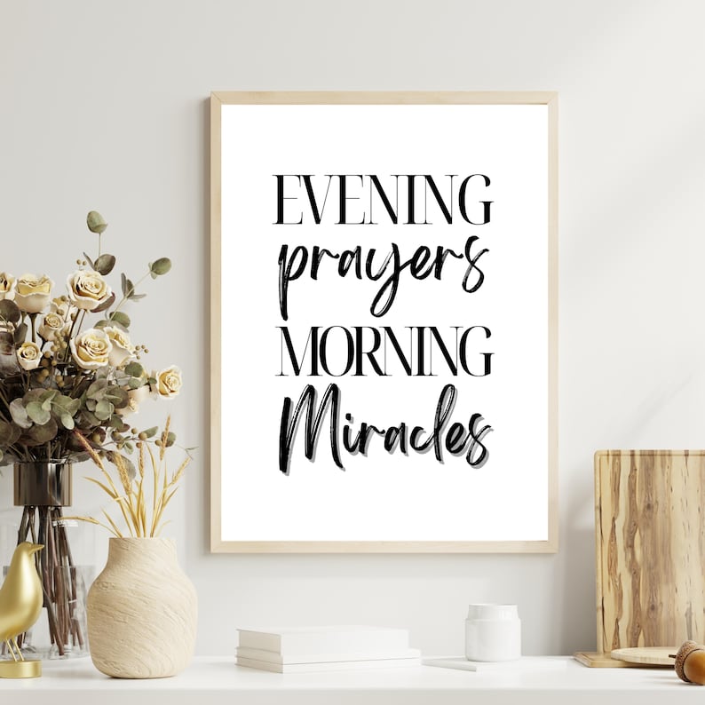 Christian Prayer Art: Bible Verse Printable - Faith Scripture Decor ...