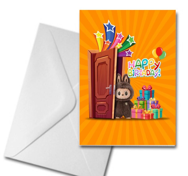 High Resolution Labubu Birthday Card - Etsy