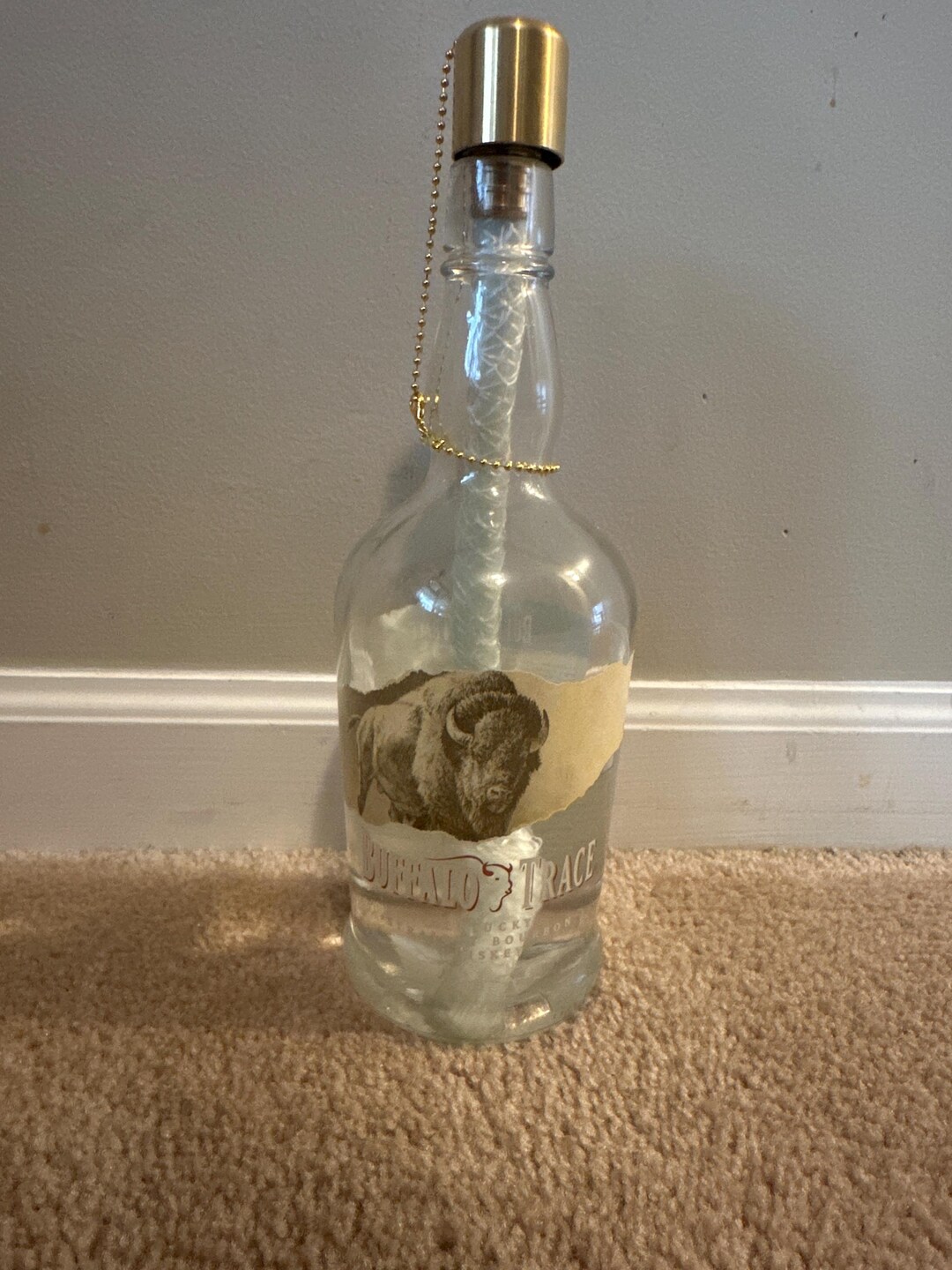 Buffalo Trace- Bourbon Citronella Bottle - Etsy