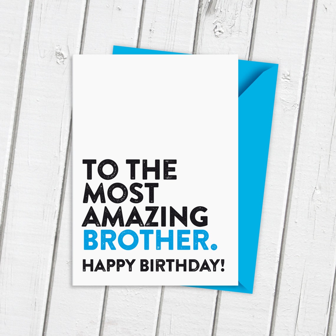 Most Amazing Brother Birthday Card | Etsy