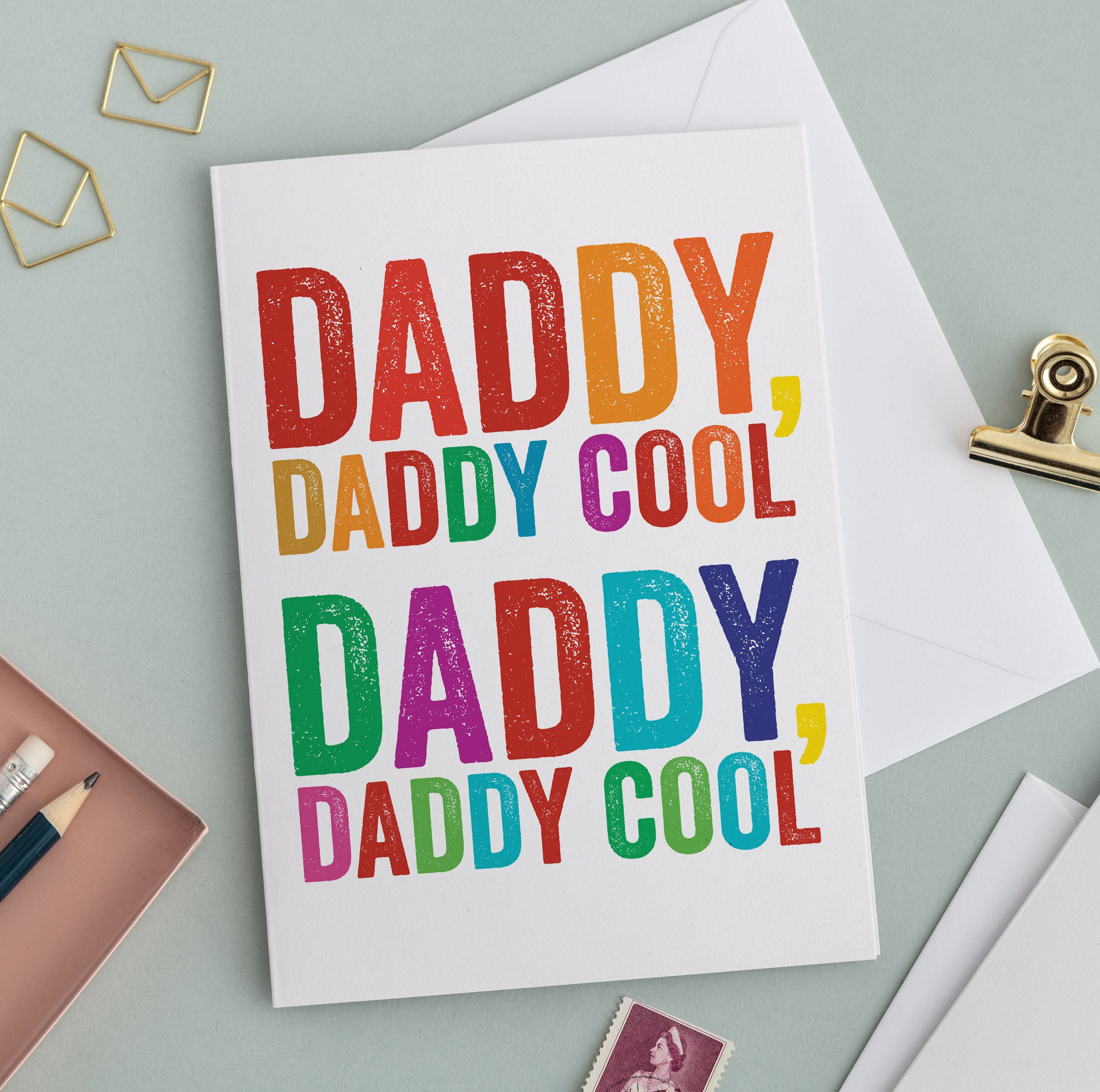 Daddy Daddy Cool Funny Birthday Card Fathers Day Card - Etsy UK