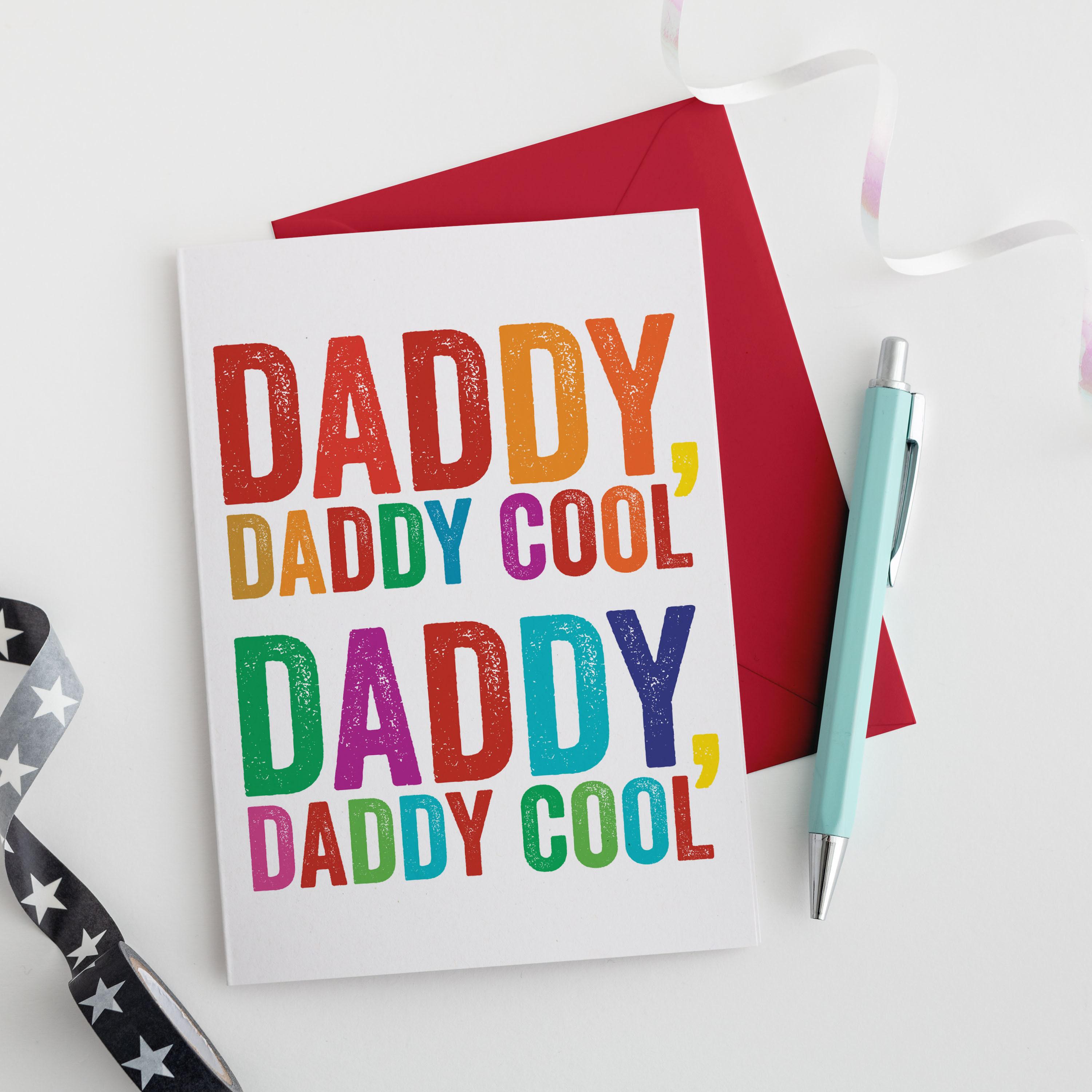 Daddy, Daddy Cool Funny Birthday Card Fathers Day Card - Etsy UK