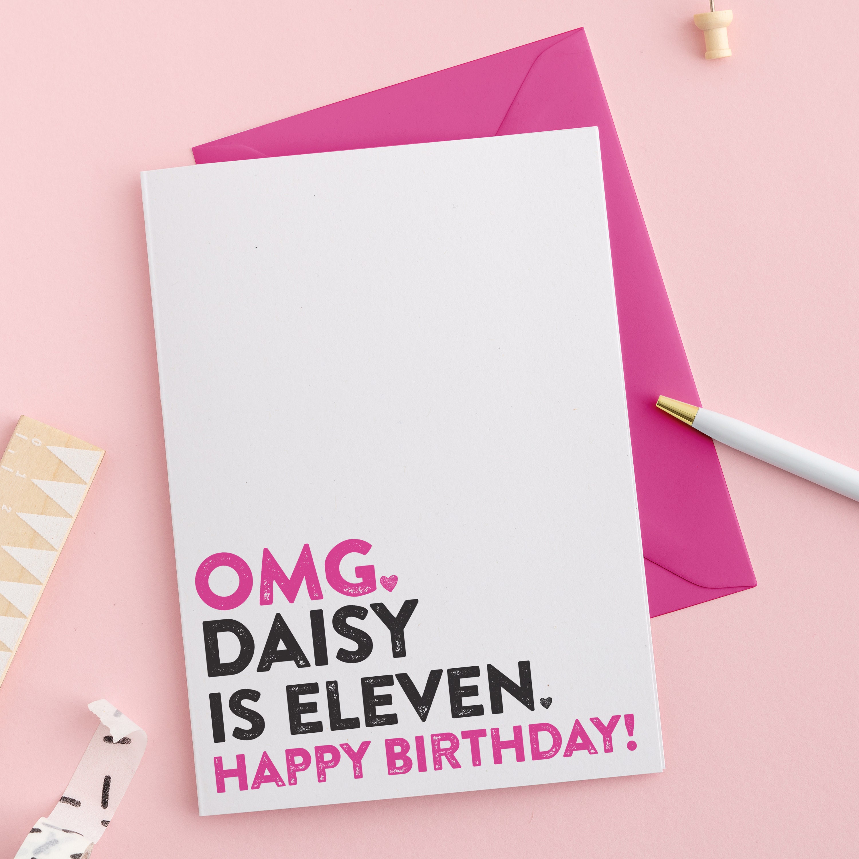 OMG Personalised Birthday Card | Etsy