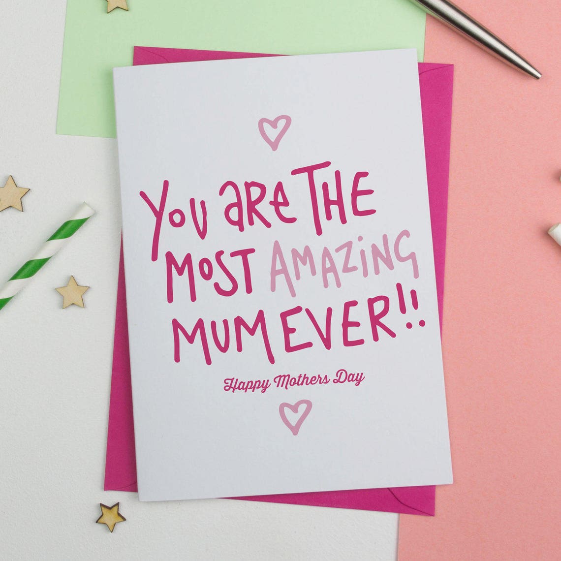 You Are the Most Amazing Mum/mummy Ever Mother's Day Card - Etsy