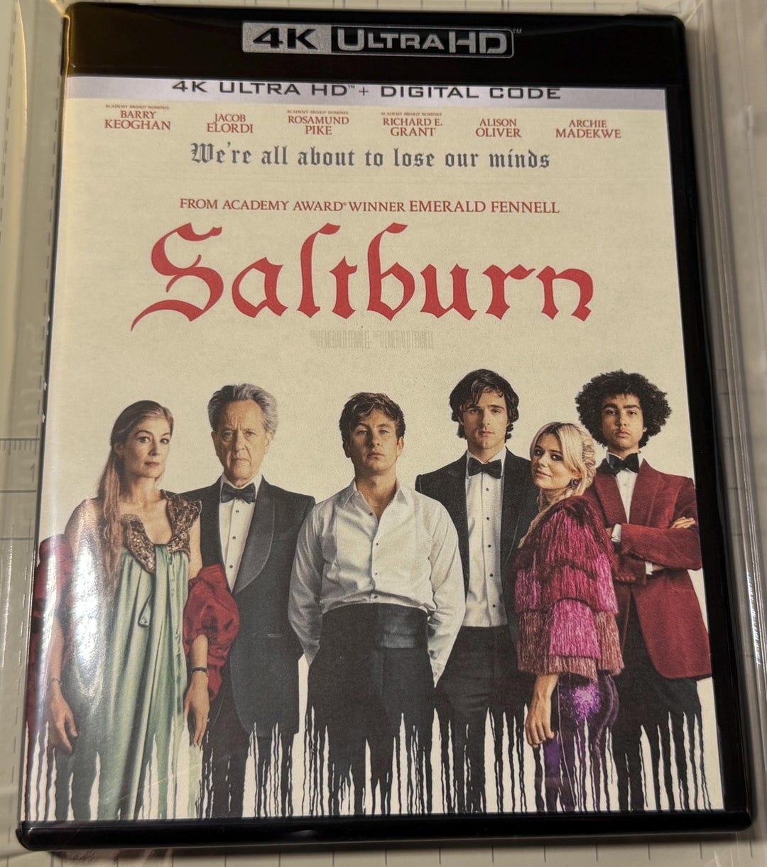 Saltburn - Barry Keoghan - Rosamund Pike (4K Ultra HD Blu Ray, 2023) - Etsy