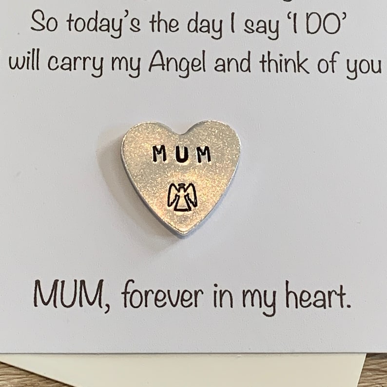Mum Remembrance Wedding Token Personalised Memorial in - Etsy