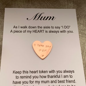 Personalised Mother of the Bride Keepsake Wedding Day Gift - Etsy