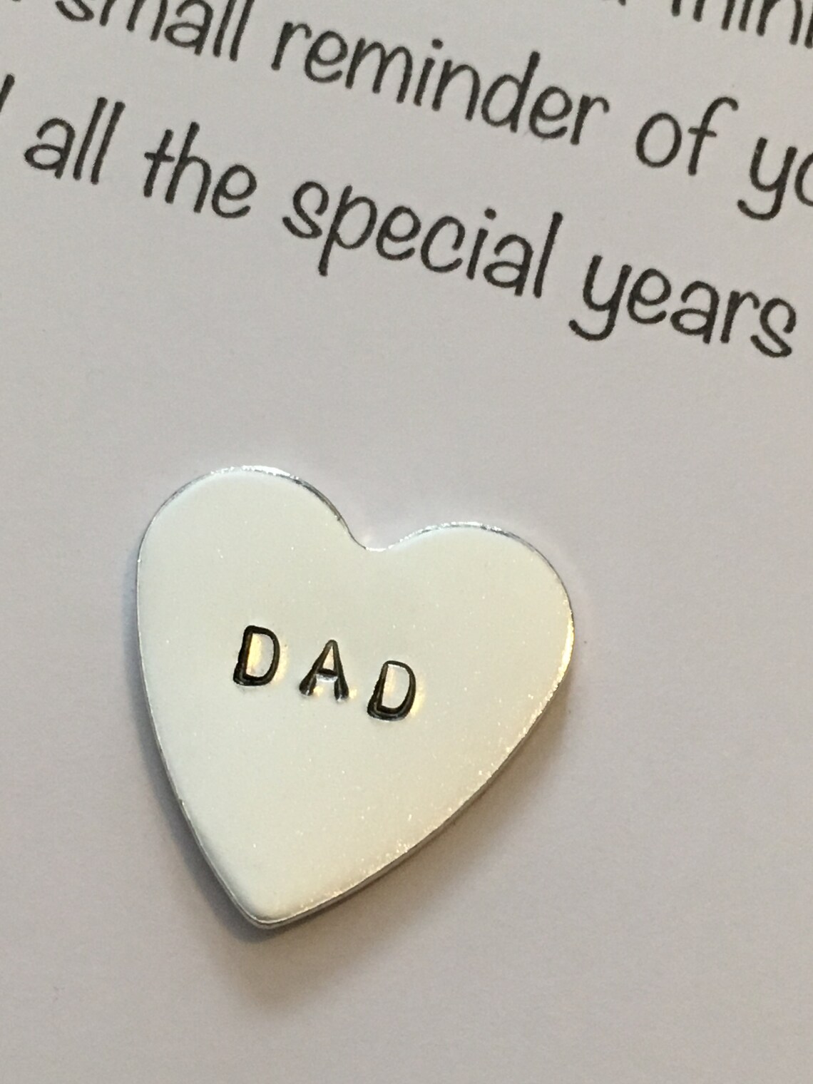 Dad Memory Wedding Token Personalised Remembrance in Memory - Etsy ...