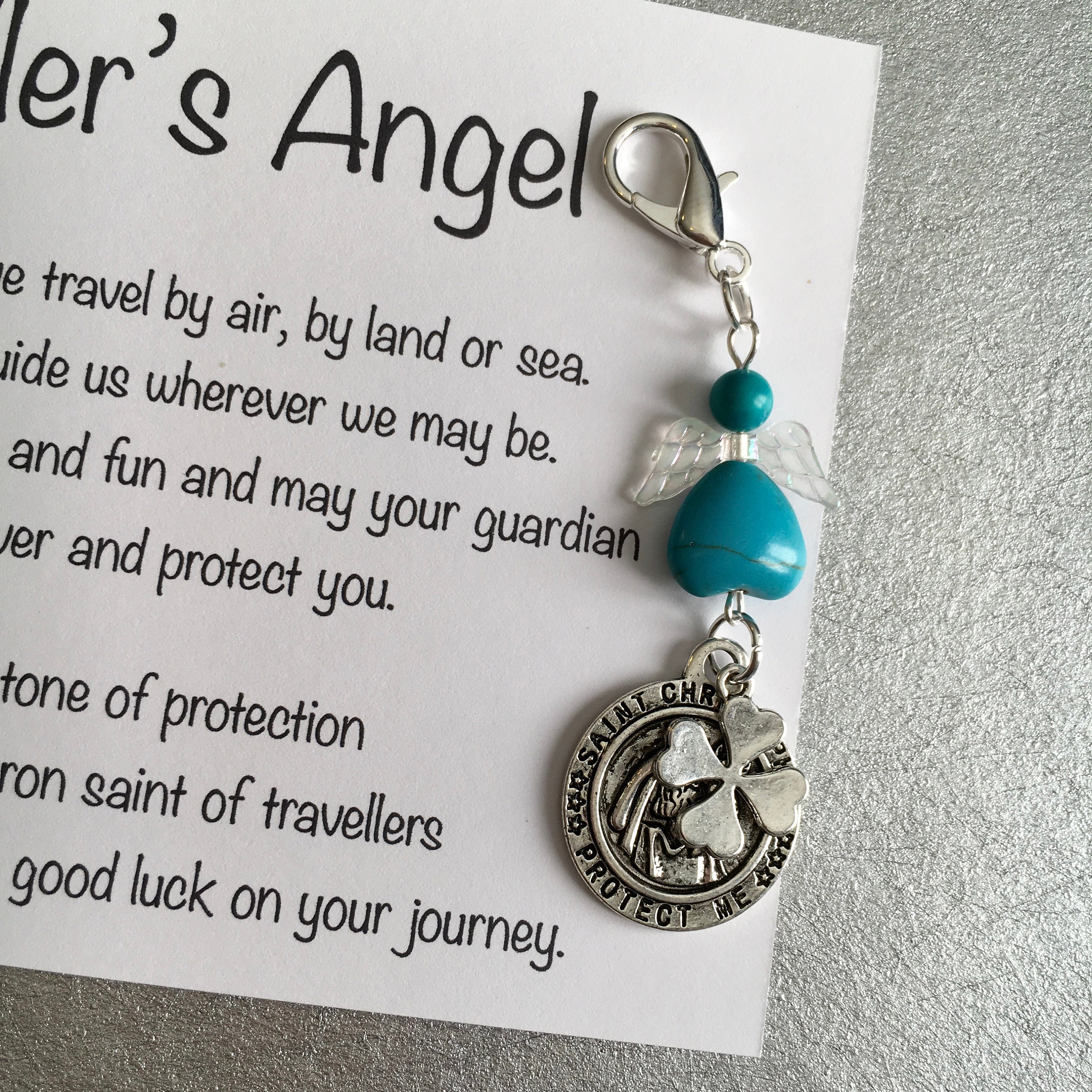 St Christopher Guardian Angel Gift Angel Gift for Travellers | Etsy