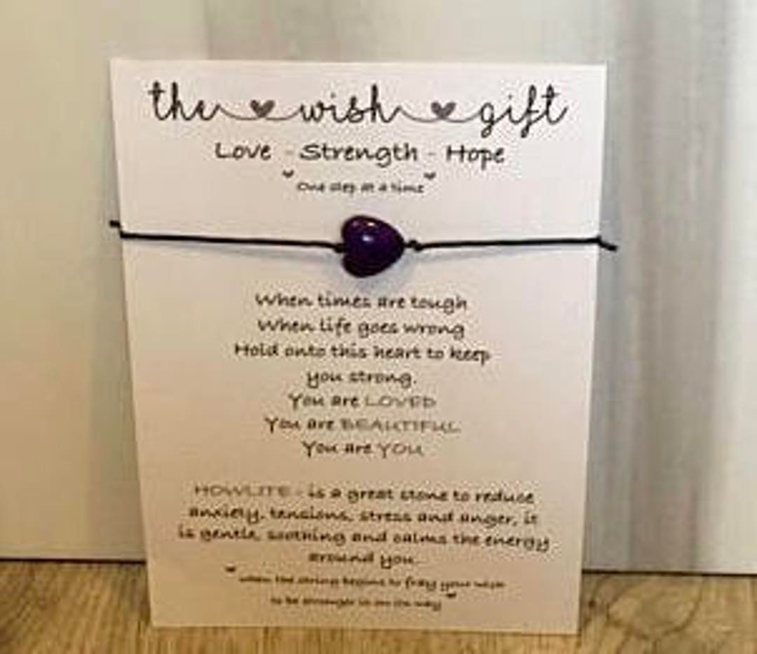 Thinking of You Support Bracelet and Card - Etsy