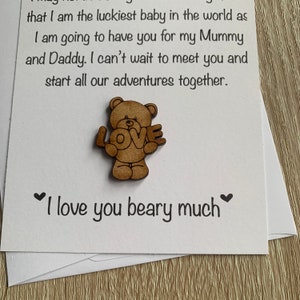 Parents to Be Congratulations Card, Gift From the Bump, Pregnancy New ...