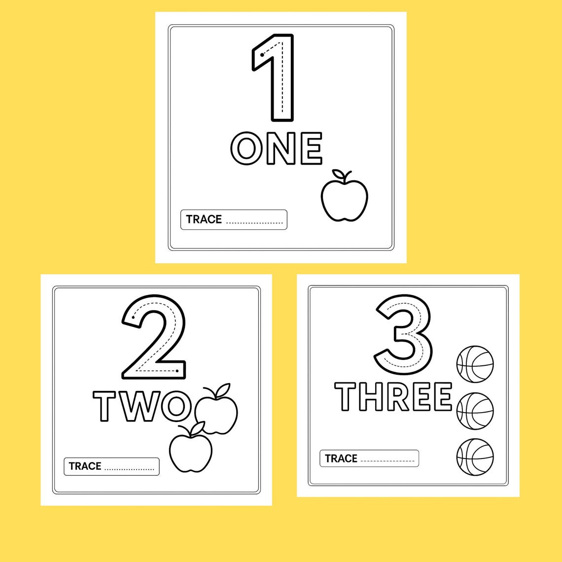 Numbers 1-10 Tracing and Coloring Pages | Preschool Worksheets | Learn ...