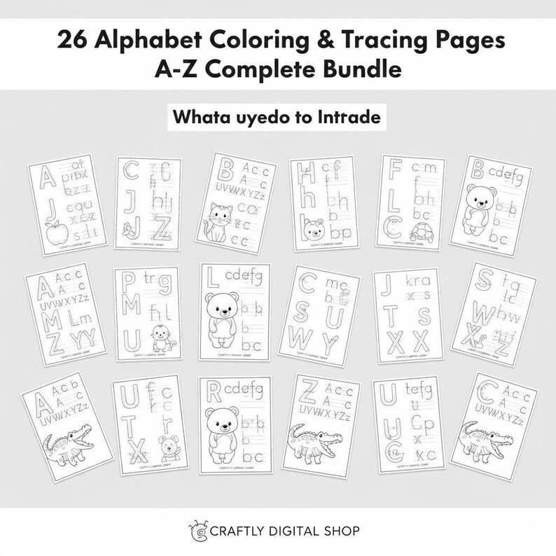 Alphabet Coloring Pages | A-Z Letter Tracing Worksheets (PDF Download ...