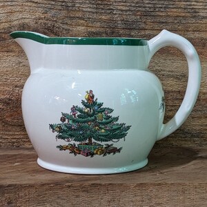FREE SHIPPING Vtg Spode Christmas Tree Pitcher - Etsy