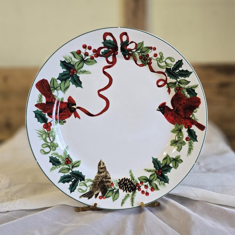 Royal Norfolk Red Plates - Etsy