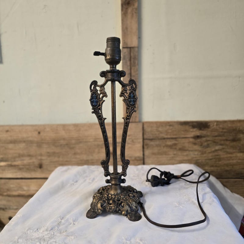Cast Iron Lamp Base - Etsy