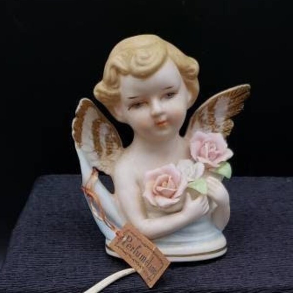Cherub Perfume Lamp - Etsy