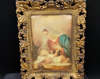 Jesus Gold Frame - Etsy