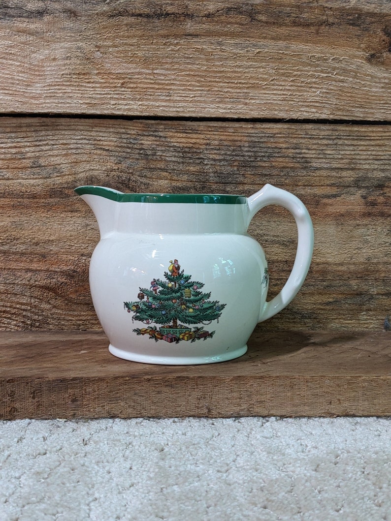 FREE SHIPPING Vtg Spode Christmas Tree Pitcher - Etsy