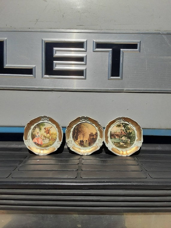 REDUCED FREE SHIPPING Vtg Syroco Italy Scene Designs 3 Piece - Etsy