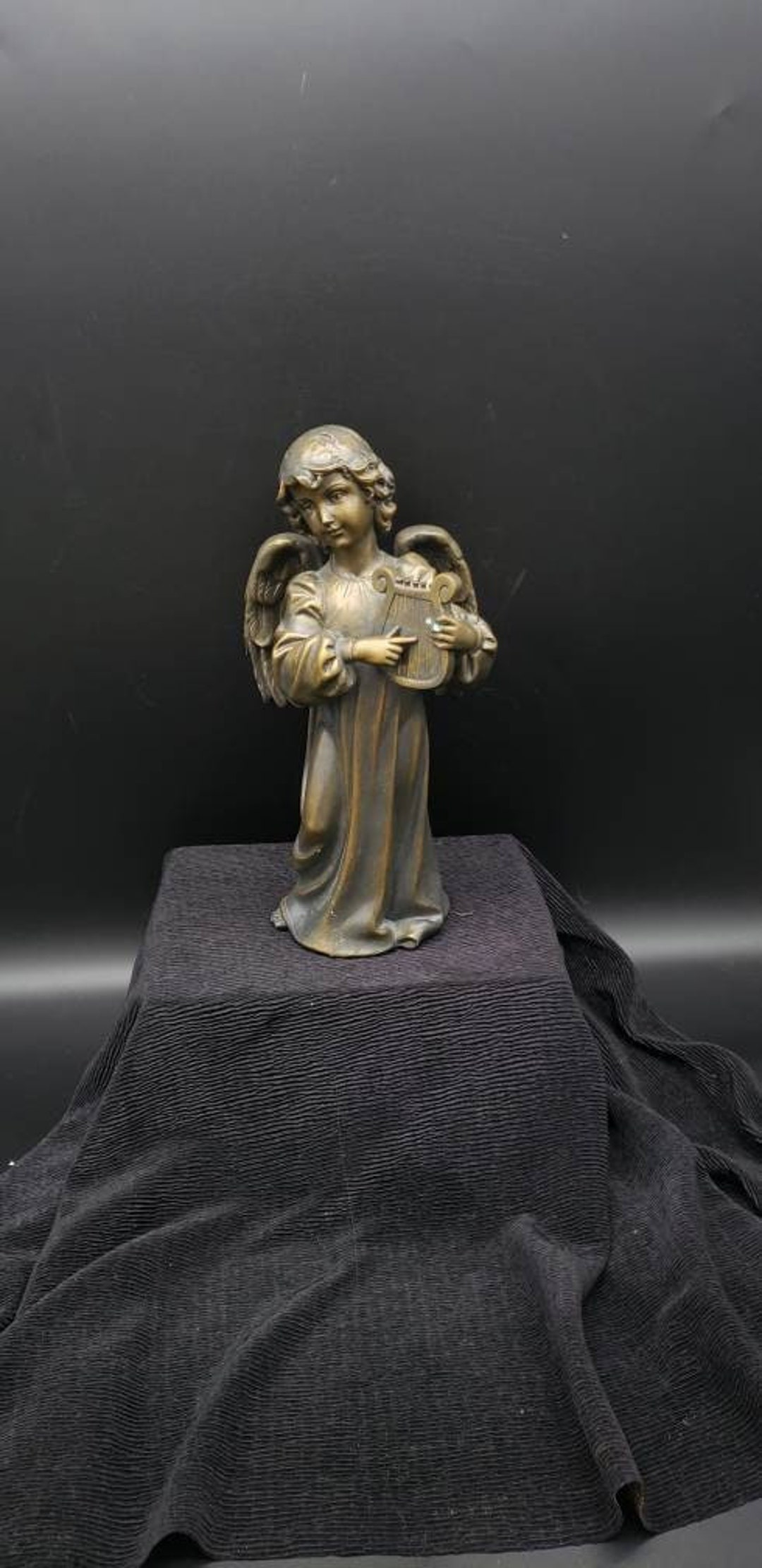 REDUCED FREE SHIPPING Vtg Gold Bronze Color Syroco Resin Style Holiday ...