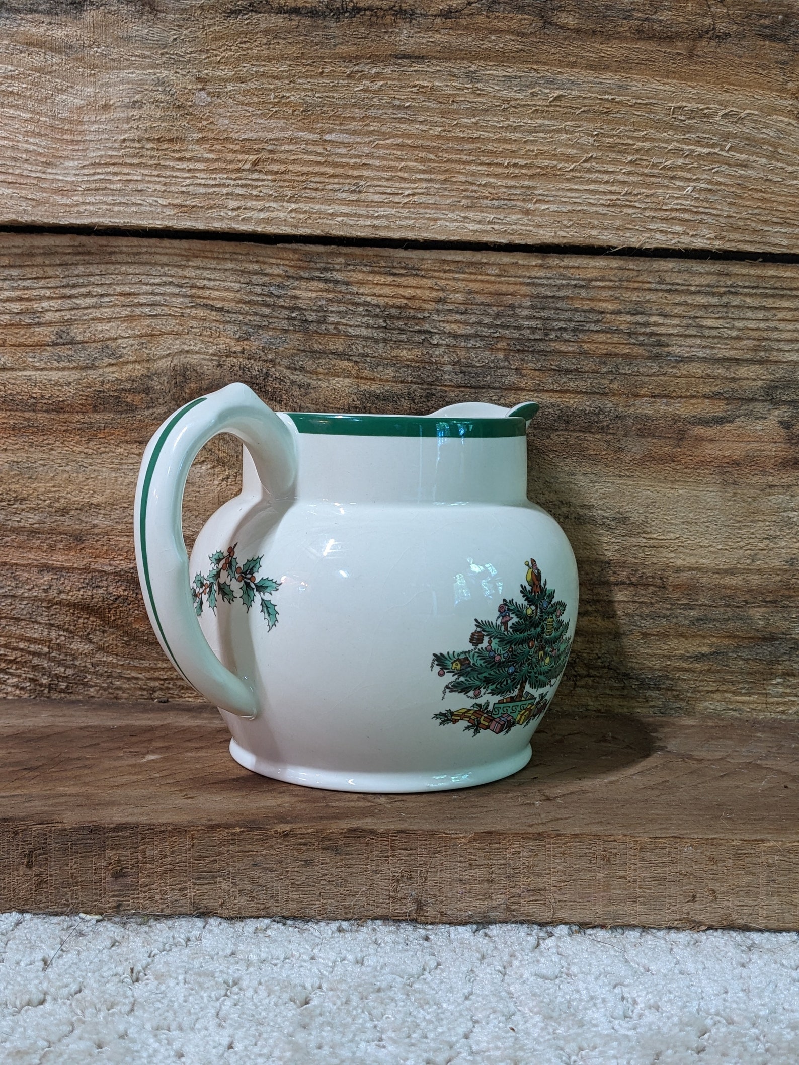 FREE SHIPPING Vtg Spode Christmas Tree Pitcher - Etsy