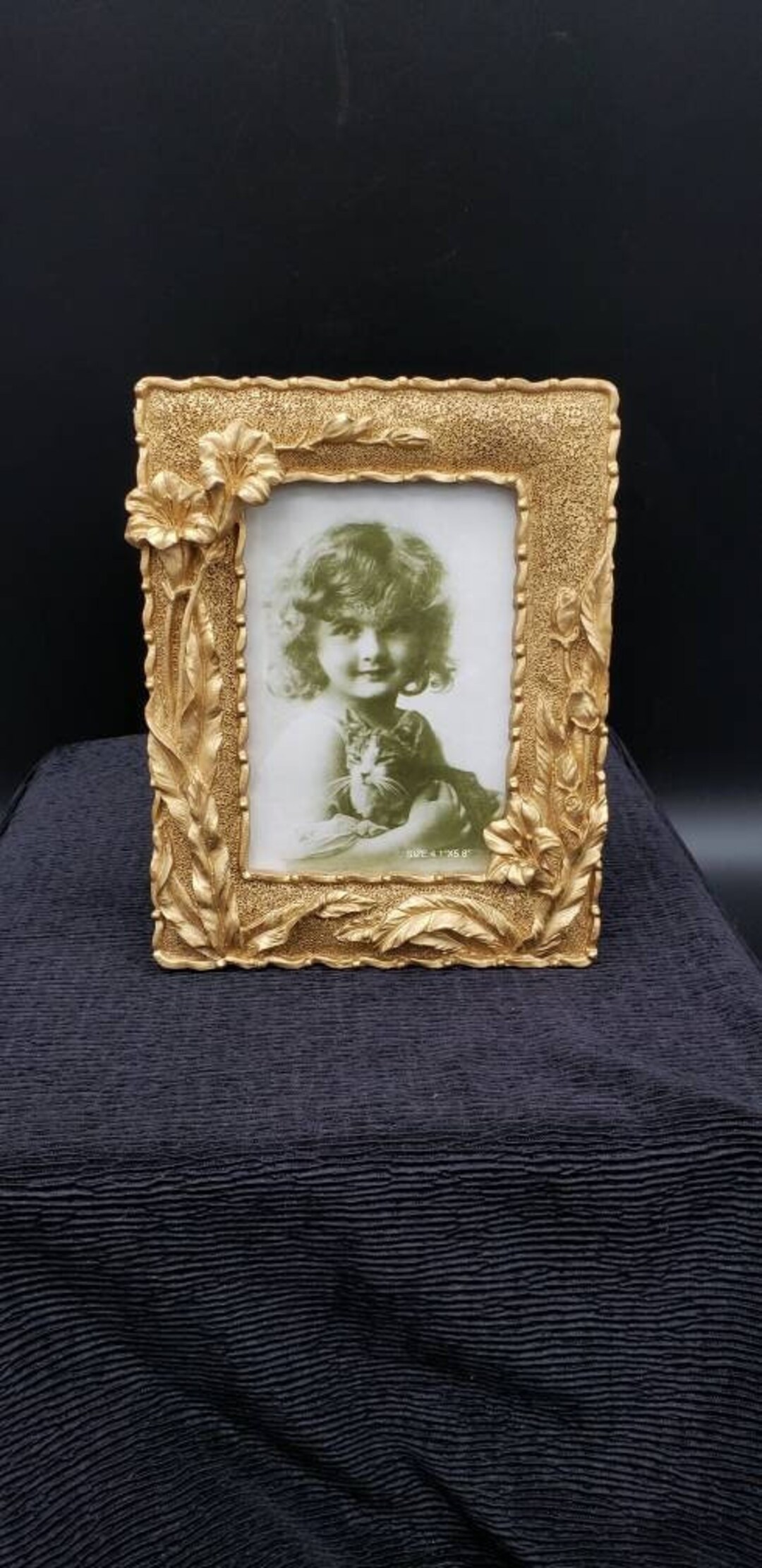 REDUCED FREE SHIPPING Vtg Syroco Resin Style Antique Look Gold Tone ...