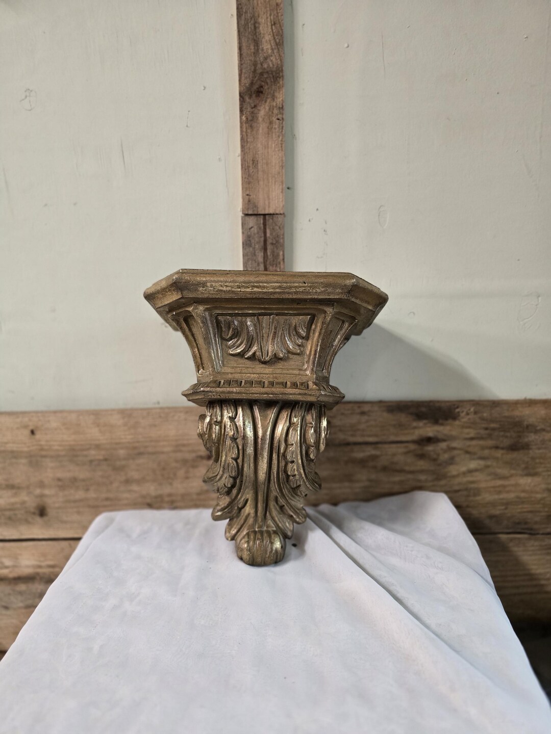 FREE SHIPPING Vtg Victorian Look Fancy Scroll Designs Gold Tone Syroco ...