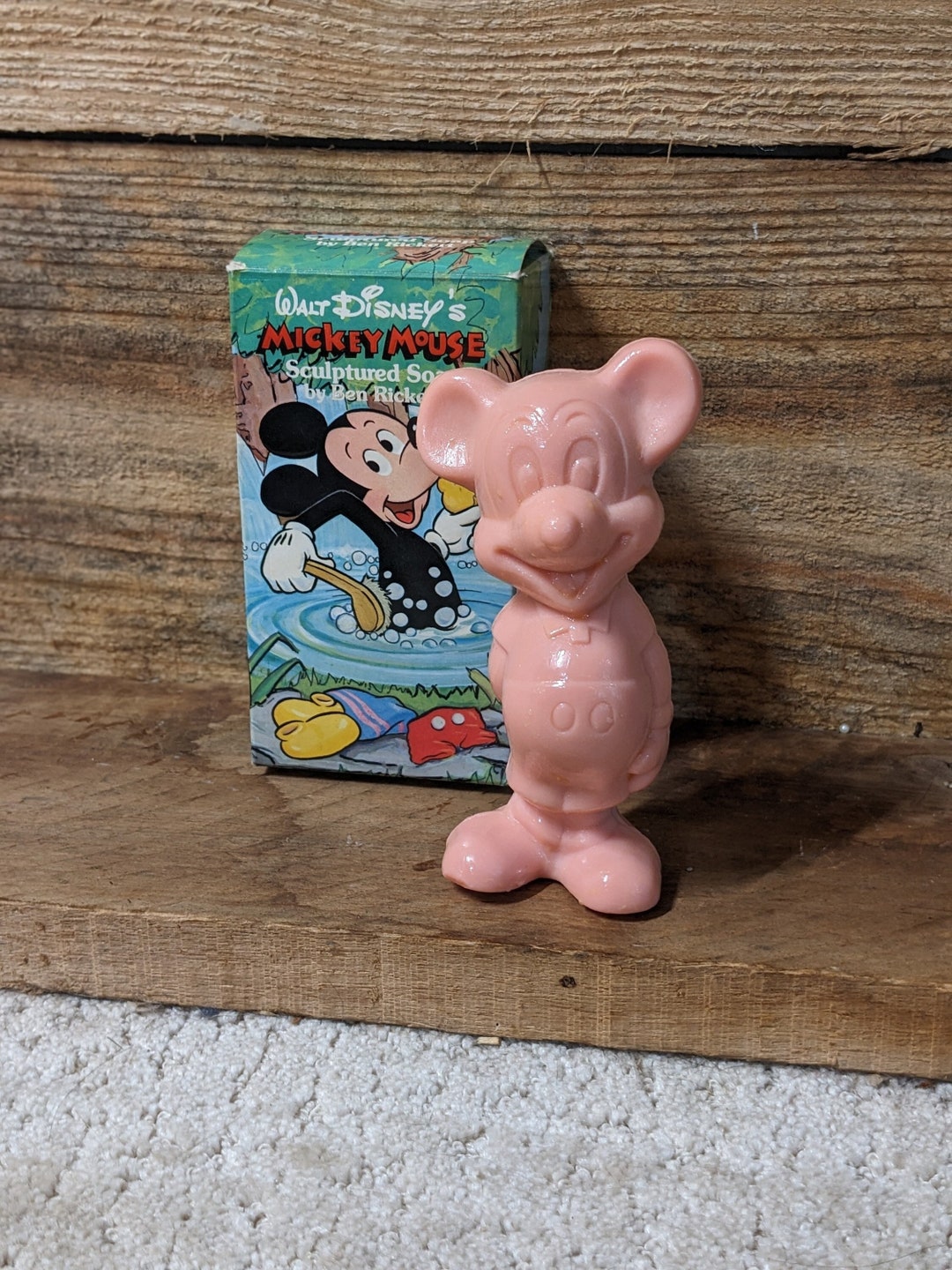 NIB FREE SHIPPING Vtg Walt Disney Mickey Mouse Sculptured Soap by Ben ...