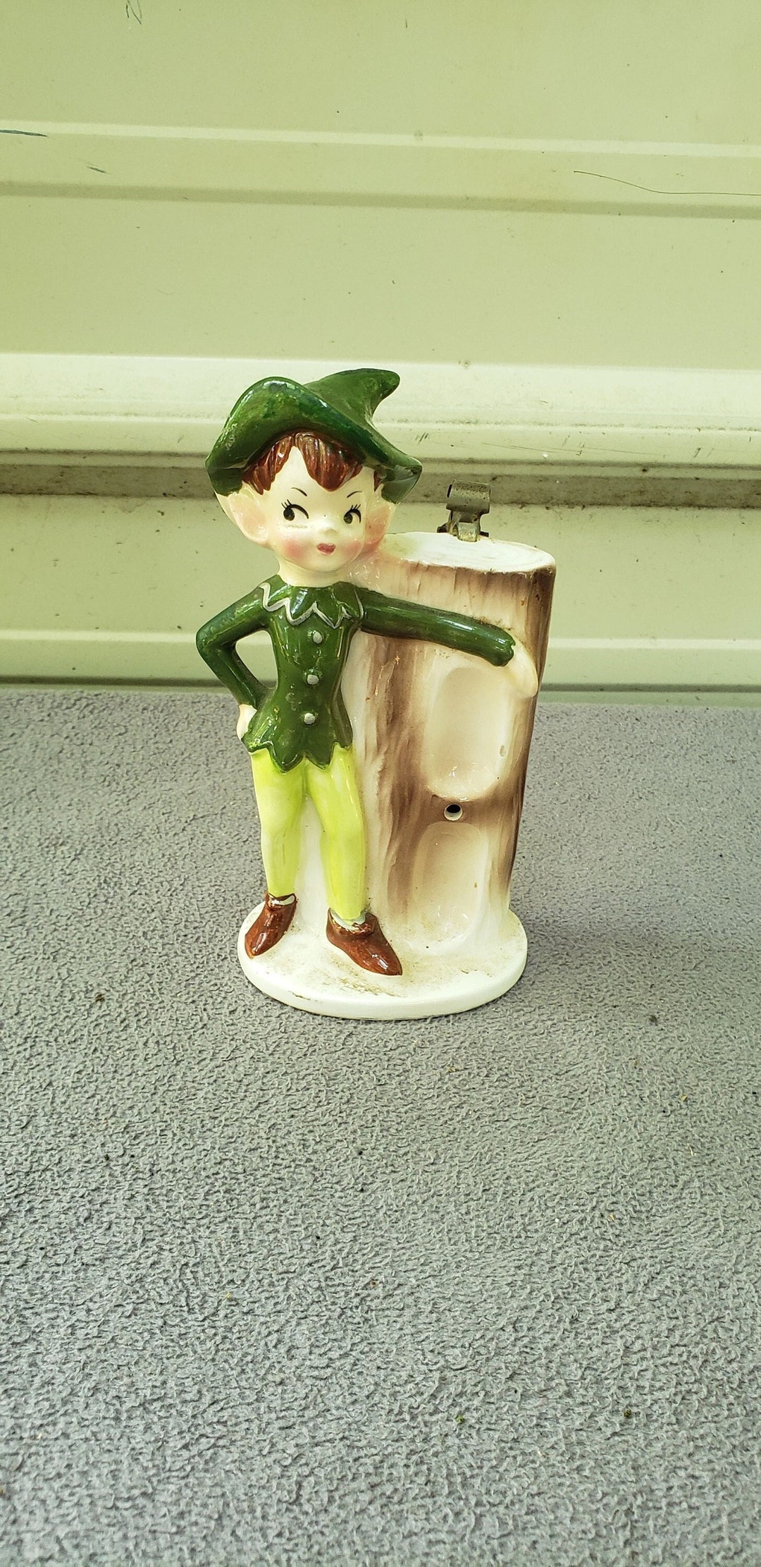 REDUCED FREE SHIPPING Vtg Mid Century Enesco Pixie Elf Kitchen Sand ...