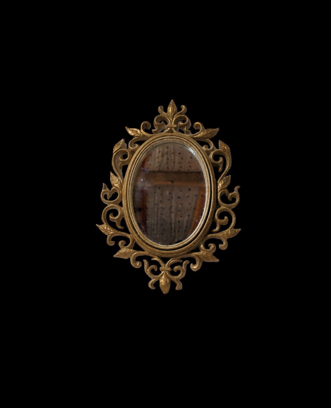 REDUCED FREE SHIPPING Vtg Mid Century Gold Tone Victorian Scroll ...