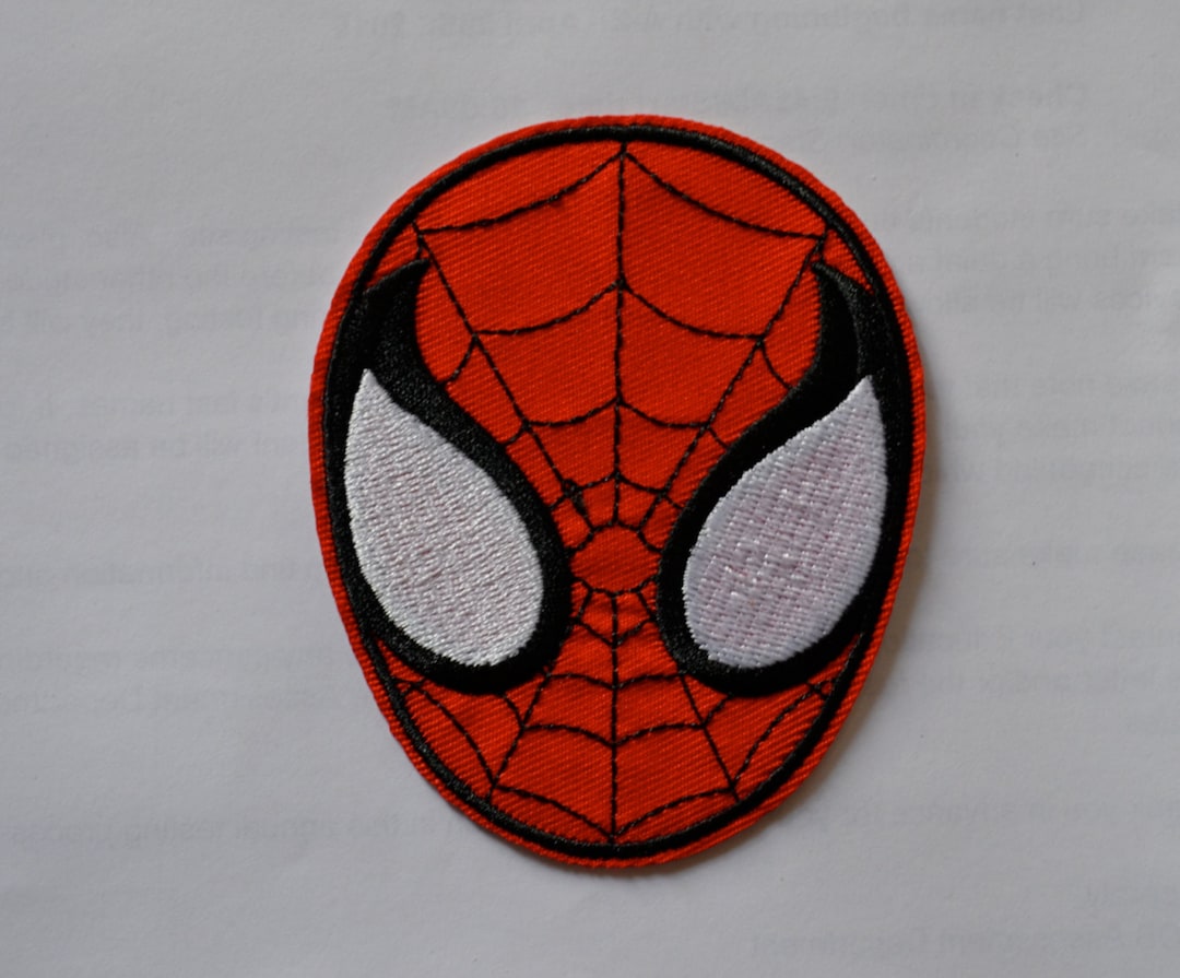 SPIDERMAN Embroidered Patch Iron on to Shirt Applique Embroidery Patch ...
