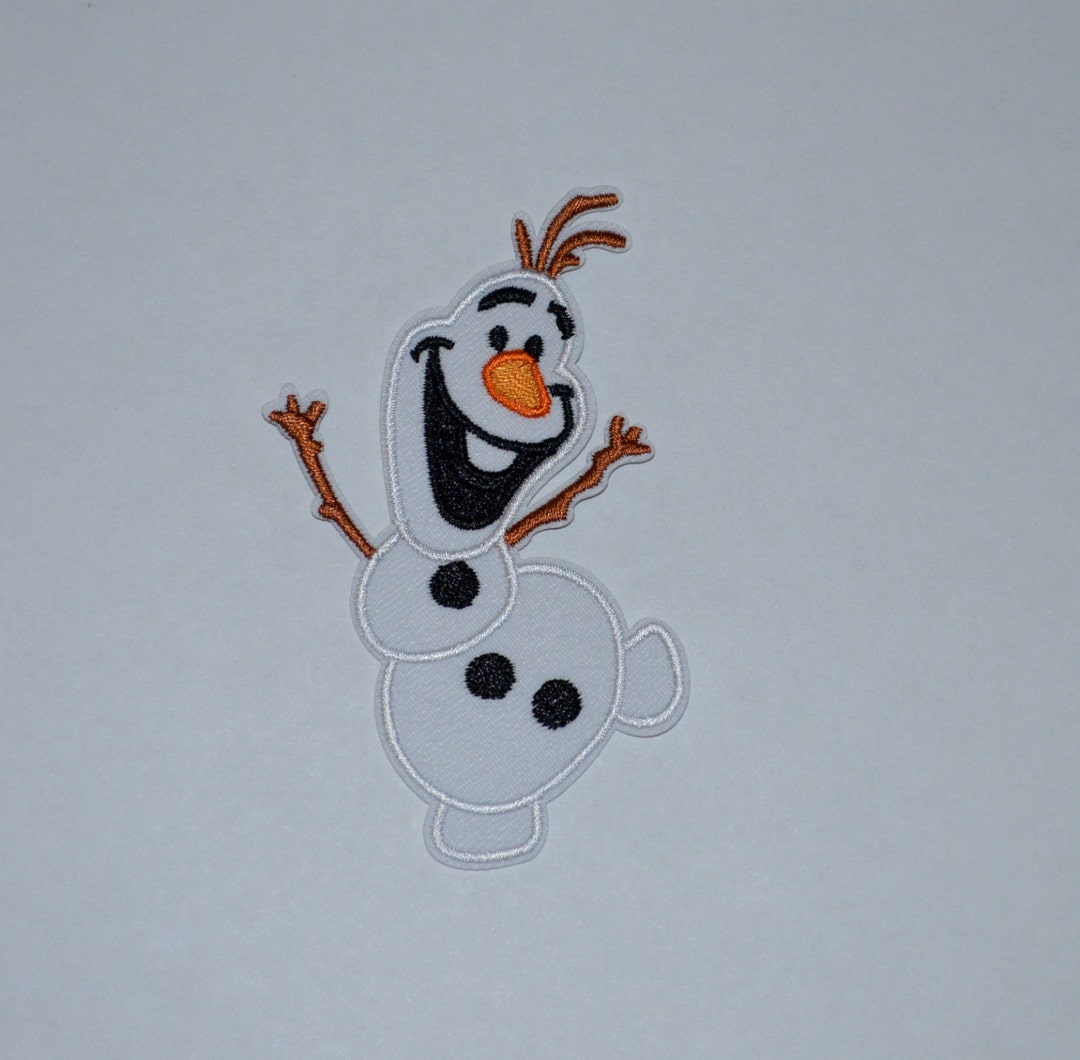 Disney Frozen Sister OLAF Embroidered Patch Iron on to Shirt Applique ...