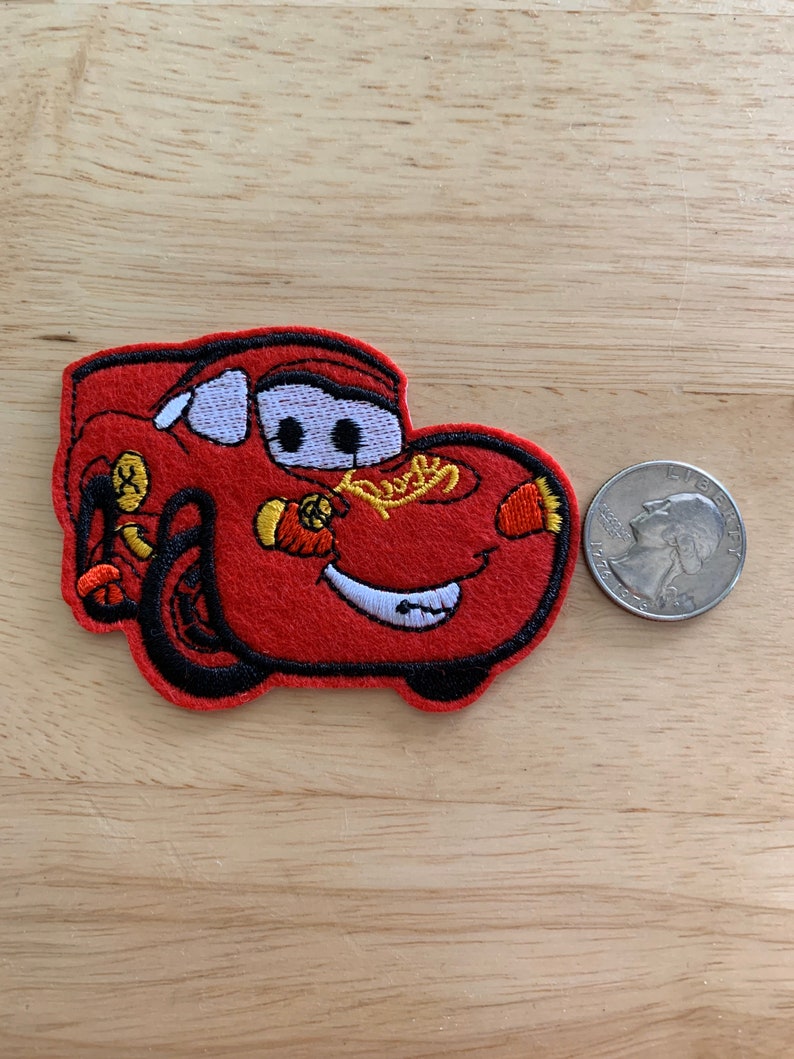 Disney CARS Lightning Mcqueen Embroidered Patch Iron on to - Etsy