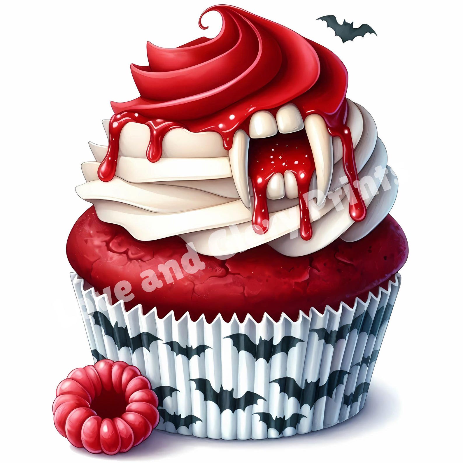 Halloween Cupcake Clipart Set of 10 Jpgs Cute Spooky Baking Clipart ...