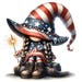 Patriotic Gnome Clipart, Set of 10 Jpgs 4th of July Gnome, Western ...
