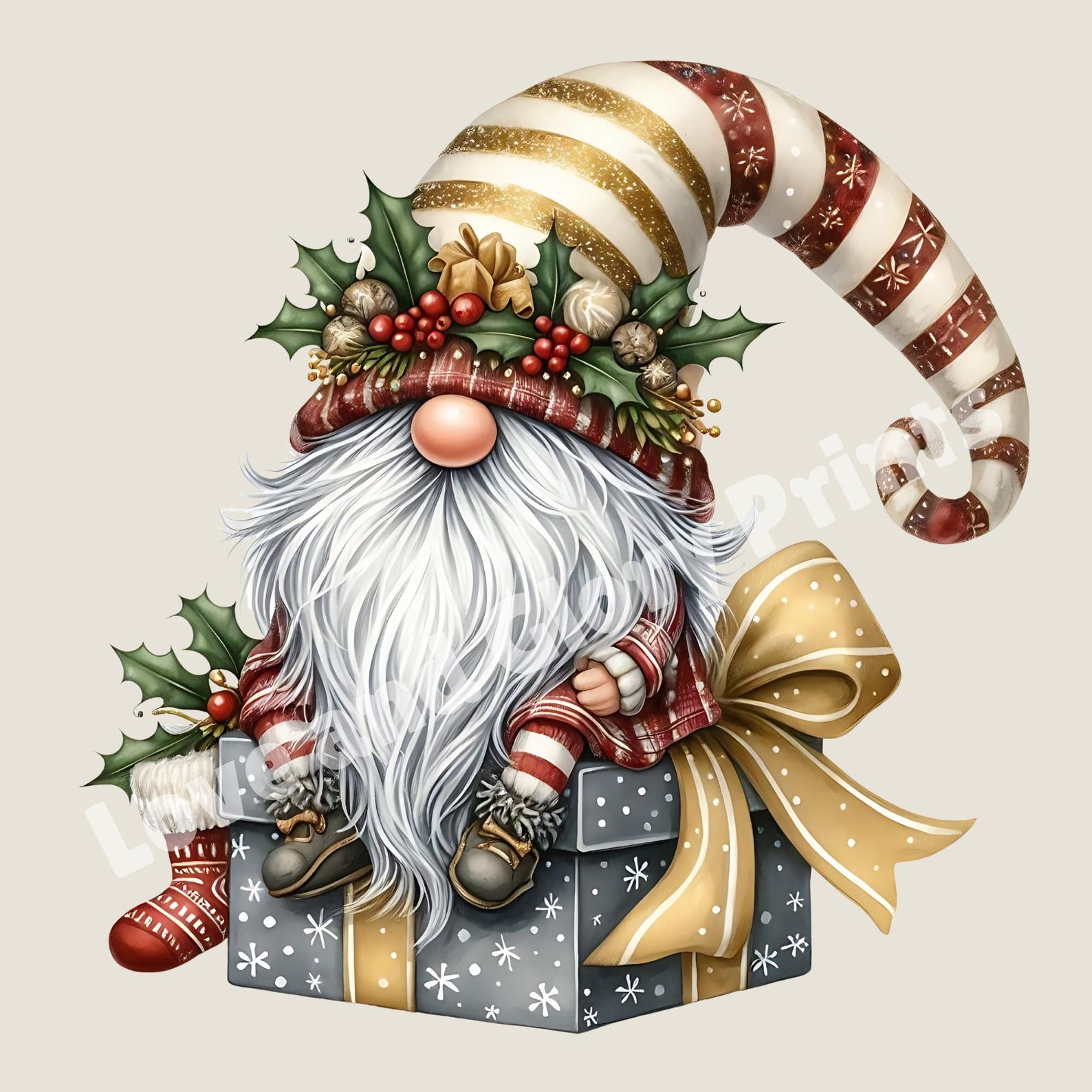 Christmas Gnome Clipart Set of 10 Pngs Christmas Gnomes Winter Holidays ...
