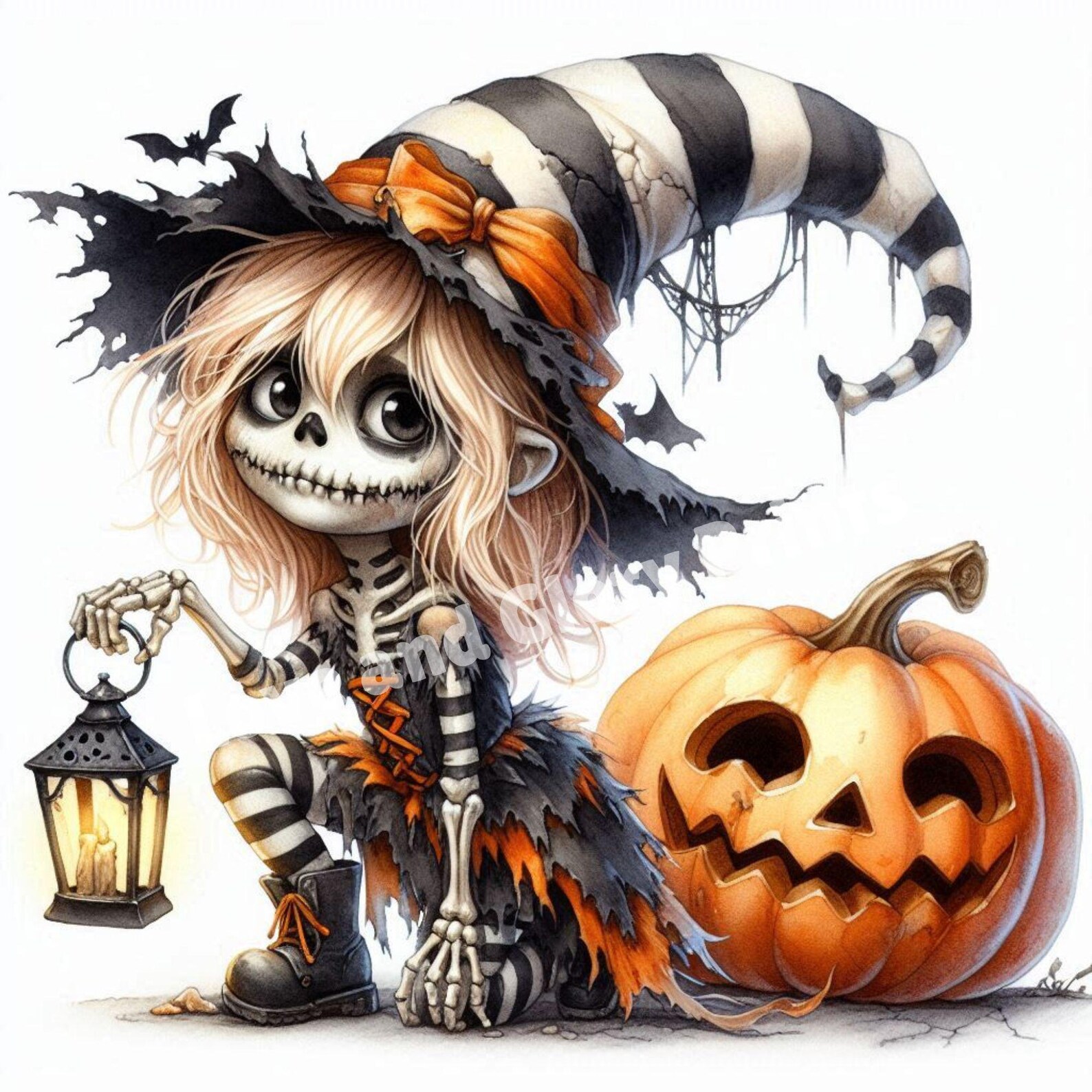 Zombie Gnome Clipart Set of 10 Jpgs Halloween Gnome, Spooky Gnomes ...