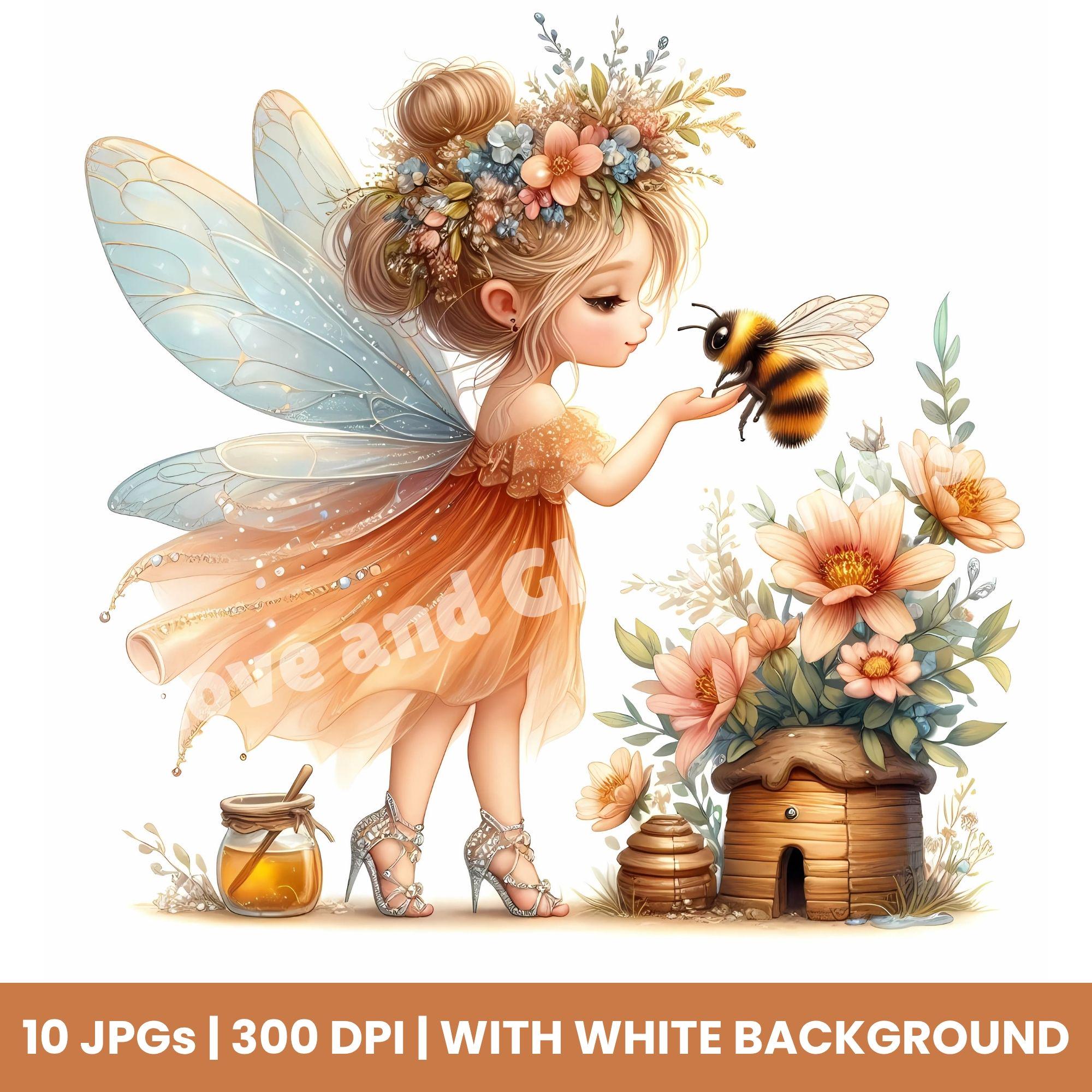 Bee Keeper Fairy Clipart Set of 10 Jpgs Spring Fairy, Fairy ...