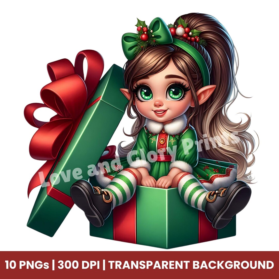 Christmas Gnome Clipart Bundle Set of 10 Pngs Christmas Clipart, Winter ...